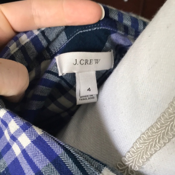 J. Crew | Tops | J Crew Blue Plaid Button Up | Poshmark